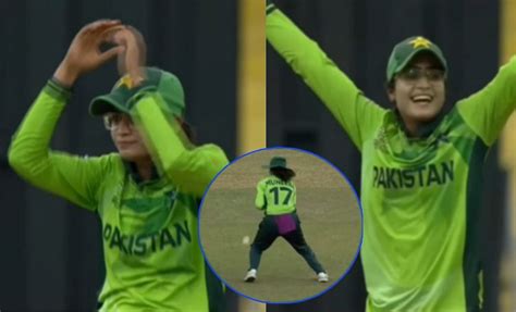 पाकिस्तान की यह गेंदबाज मना रही थी विकेट की खुशी फील्डर ने लड्डू कैच टपकाकर तोड़ दिया दिल