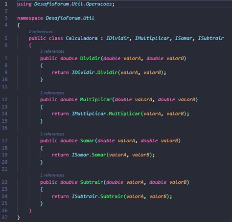 Projeto Desafio Classes De Operações C Usando Herança E