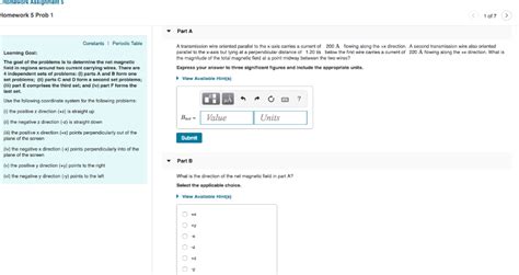 Solved Homework Assignment 5 Omework 5 Prob 1 Of 7 Part A