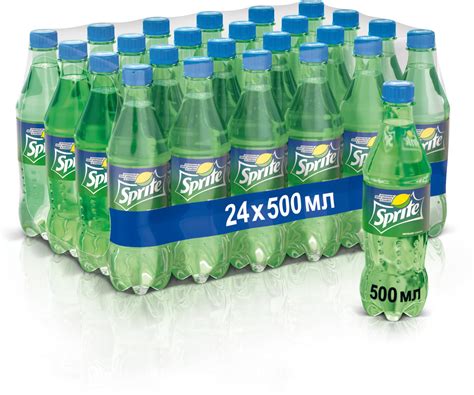 Газированный напиток Sprite (Спрайт) 0,5л х 24шт - купить с доставкой ...