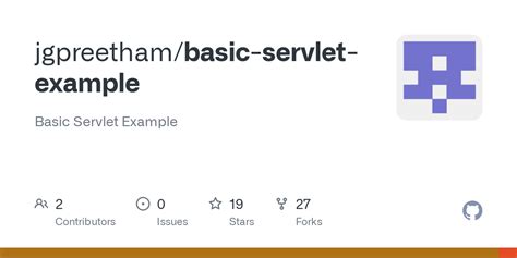 GitHub Jgpreetham Basic Servlet Example Basic Servlet Example