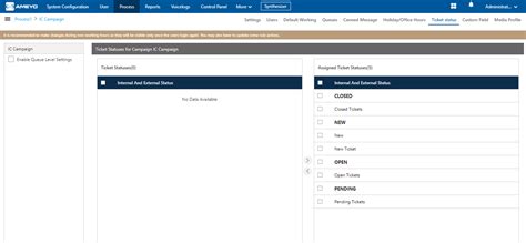 Ticket Status In Interaction Campaign