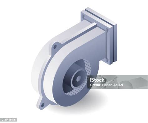 산업용 송풍기 필터 Hvac 시스템 평면 등각 투영 3d 그림 산업에 대한 스톡 벡터 아트 및 기타 이미지 산업 선풍기 전기 설비 아이콘 Istock
