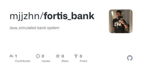 Github Mjjzhnfortisbank Java Simulated Bank System