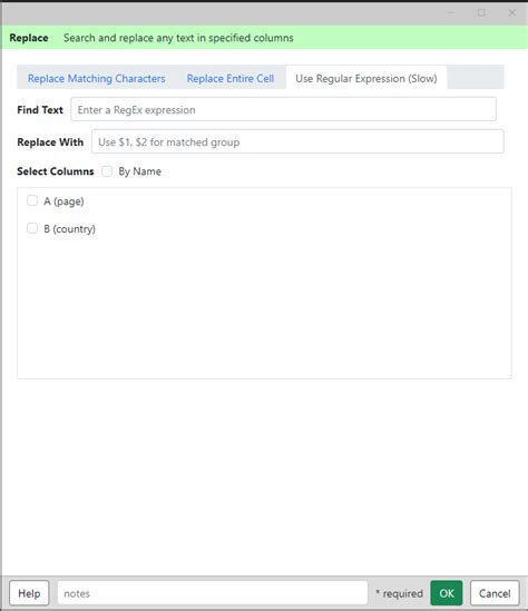 Replace Analytics Edge Help