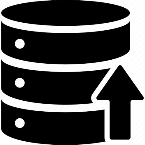 upload server cloud data server upload database network icon