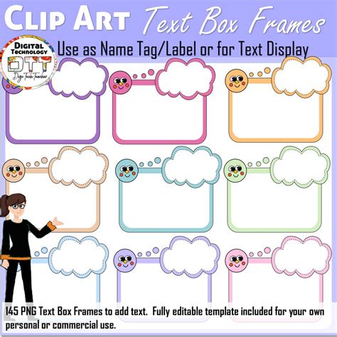 Notepad Text Frame Notepad Clipart 1 Clip Art 1 Cartoon Notepad Cute Name Tag Label Teacher