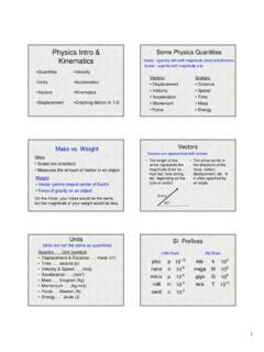 Physics Intro Kinematics Physics Intro Kinematics Pdf PDF PRO