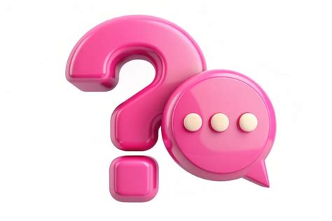 Premium Photo | 3d question mark icon sign or ask FAQ and QA answer solution information Have a ...