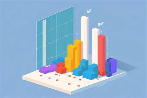 3d Scatter Plot Flat Illustration Premium Ai Generated Image