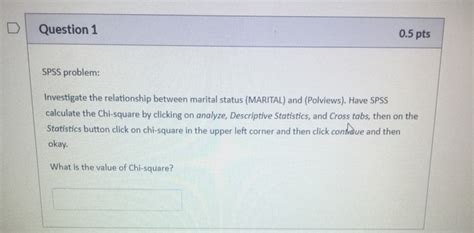 SPSS Problem Use GSS14 Analyze The Relationship Chegg Com