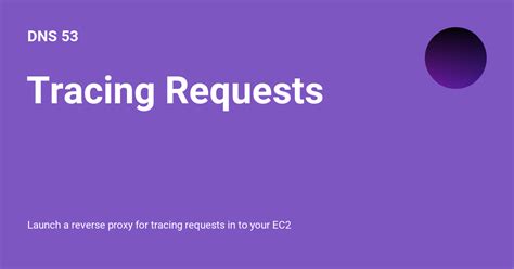 Tracing Requests Dns 53