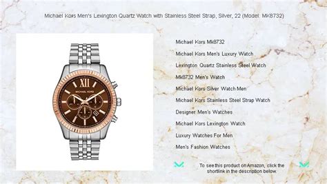 Michael Kors Mens Lexington Quartz Watch With Stainless Steel Strap