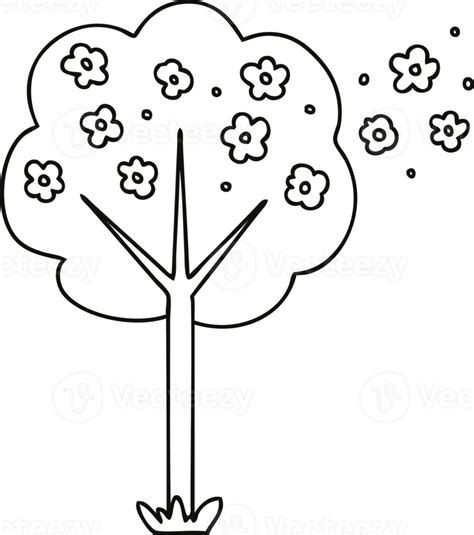 Tree Line Drawing PNGs For Free Download