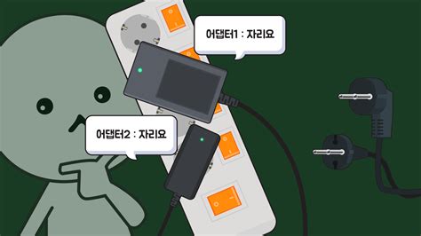 왜 전자제품 어댑터는 크게 만들어서 다른 플러그 꽂는 걸 방해할까
