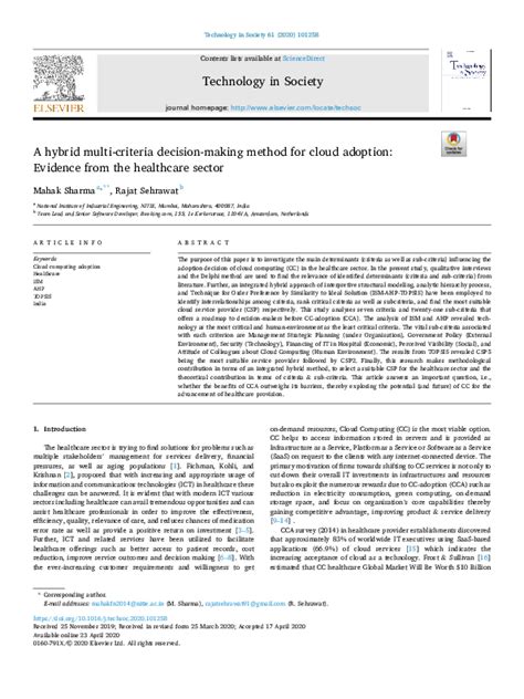Pdf A Hybrid Multi Criteria Decision Making Method For Risk