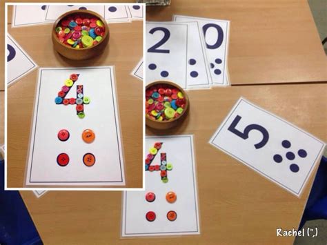 Buttons Number Recog And Counting Montessori Material Selber Machen