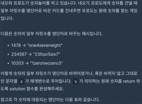 프로그래머스 숫자 문자열과 영단어 Kotlin 프로그래머스 숫자 문자열과 영단어 Kotlin