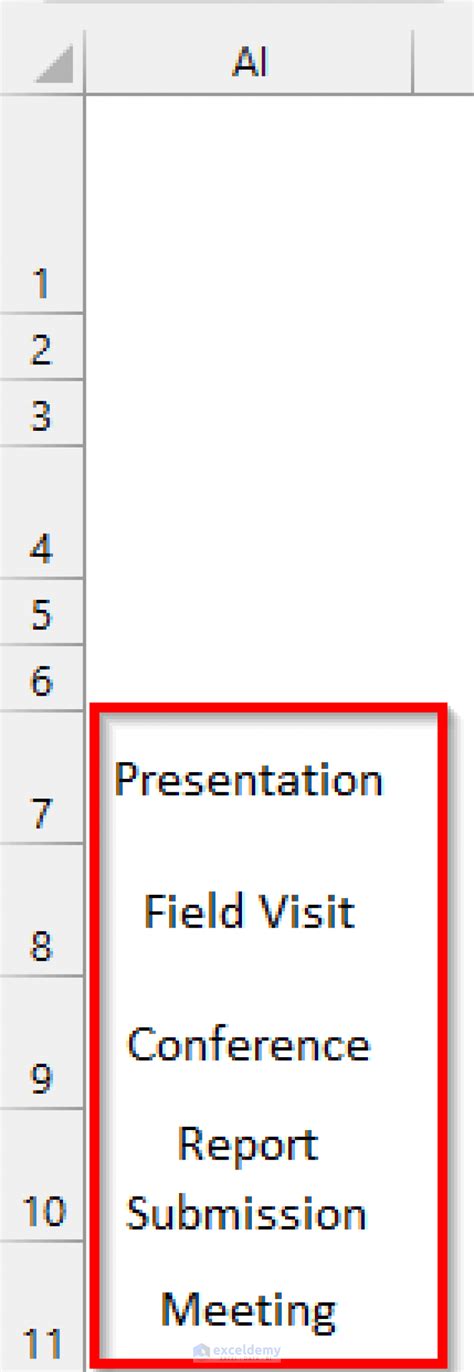 How To Create A Monthly Schedule In Excel 3 Simple Ways