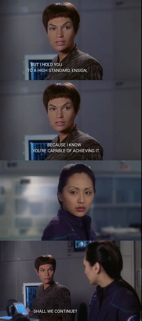 Tpol And Hoshi Star Trek Uniforms Star Trek Trek