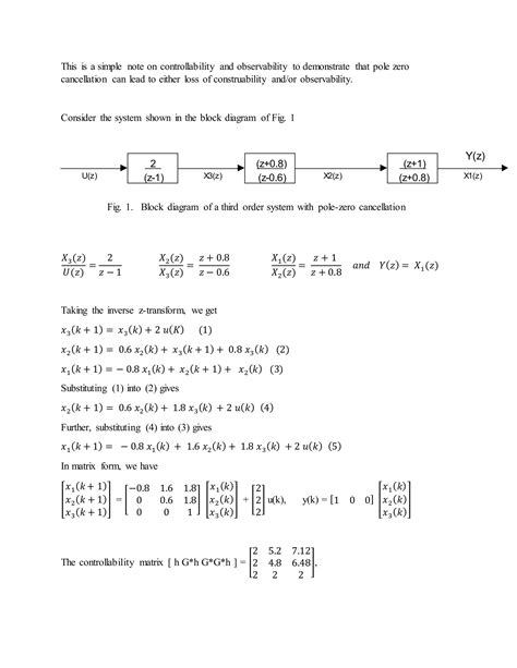 controllability observability pole zero cancellation docx