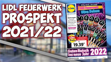 LIDL FEUERWERK PROSPEKT 2021 22 EMPFEHLUNGEN YouTube