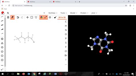 Chemistry Unit 4 Using Molview To Construct 3d Models Of Organic Molecules Youtube