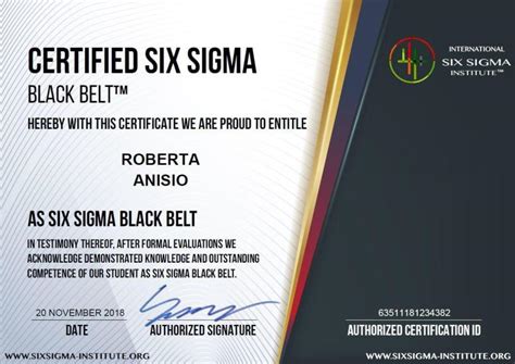 Roberta Anisio On Linkedin Thank You God For My Cssbb Certified Six Sigma Black Belt