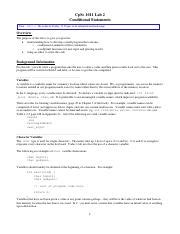 Introduction To Conditional Statements And User Input In C Course Hero