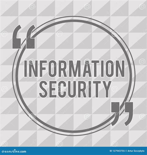 Word Writing Text Information Security Business Concept For Infosec Preventing Unauthorized