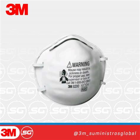 3m Mascarilla N95 8200 Suministros Global 3m