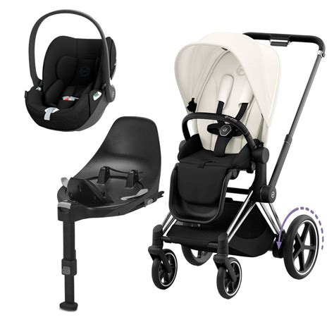 Cybex E Priam Travel System Off White Bambinista