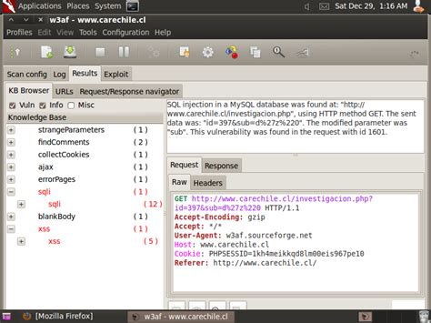 angel white galc pentest w3af herramienta de auditoria web