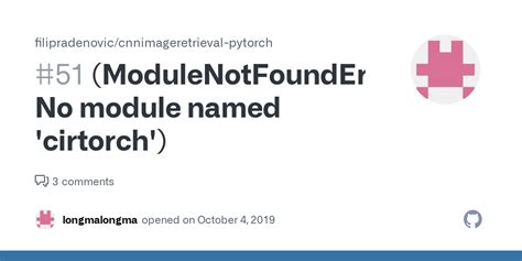 modulenotfounderror no module named cirtorch · issue 51
