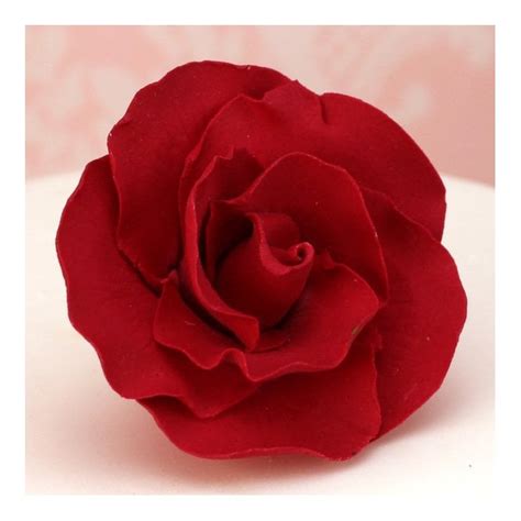 Hamilworth Ruby Vintage Rose Heads Small Pack Of 5 Cake Decorating