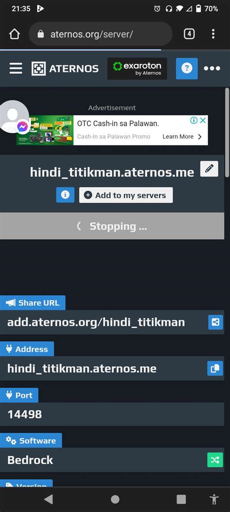 My server wont stop stopping need help : r/aternos