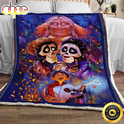 Coco Movie Disney Blanket T For Fans Movie Disney