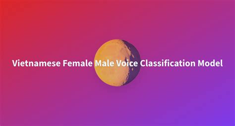 Vietnamese Female Male Voice Classification Model A Hugging Face