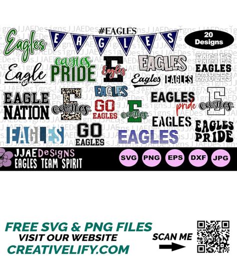 Eagles Svg Eagles Svg Bundle Eagles School Spirit Svg Sch Inspire Uplift