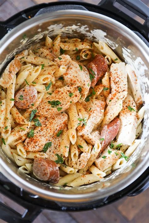 Instant Pot Pasta Cajun Chicken Alfredo With Sausage No 2 Pencil