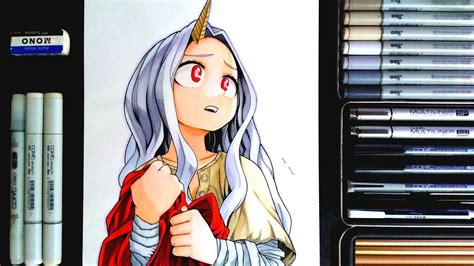 Eri My Hero Academia Speed Drawing Youtube