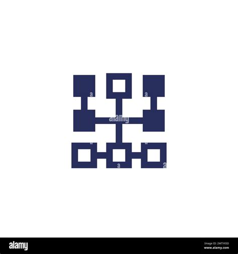 Cluster Icon On White Vector Pictogram Stock Vector Image And Art Alamy