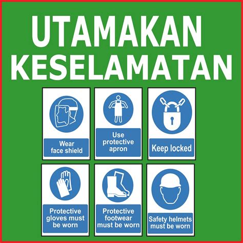 Sh Yn Design Precaution Signage Green And Blue Theme Part 1