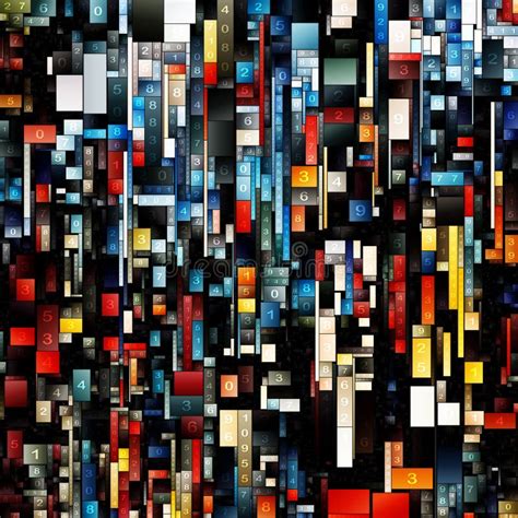 Intricate Computational Patterns Stock Illustration Illustration Of