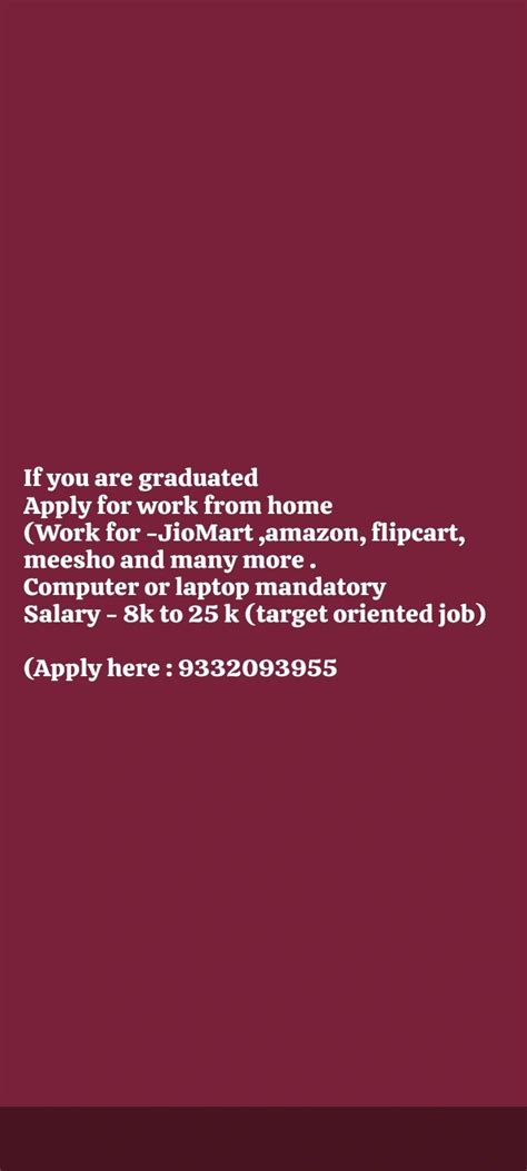 Avinash Kumar On Linkedin If You Are Graduated Apply For Work From