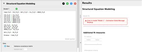 Bug Error In Model Model Estimation Failed Issue Jasp Stats Jasp Issues GitHub