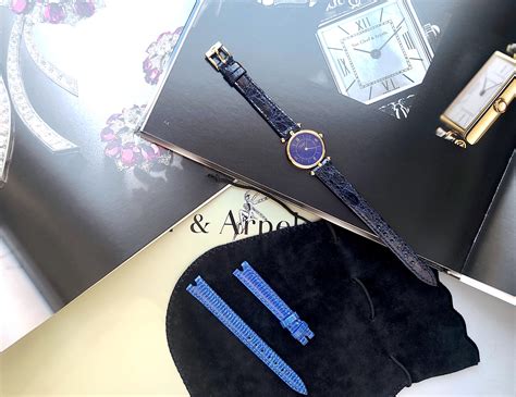 Van Cleef And Arpels X Piaget Lapis Lazuli La Collection 9064 Ultra Thin P9 Gold For Sale At
