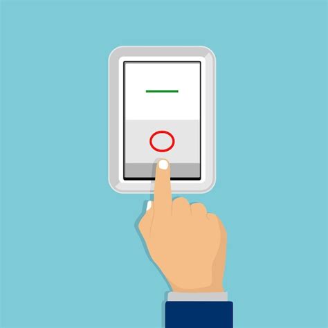 Premium Vector Vector Toggle Switch Electric Control Turn Off Light Hand