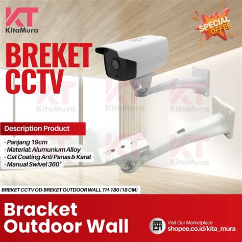Jual Bracket Cctv Kamera Outdoor Besi Wallmount Shopee Indonesia