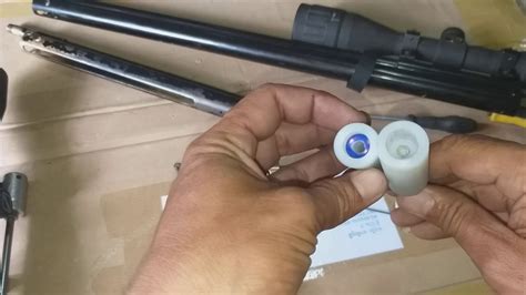 ปืนลม ดัดแปลงเบ้าจับยางลูกสูบจากทองเหลืองให้เป็นพลาสติก Youtube